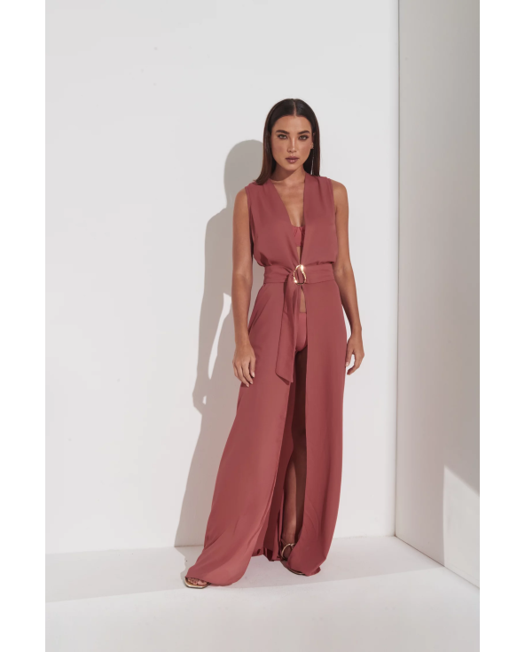 Maxi Dresses Saida Navajo Rosa Terra - Brand Inti