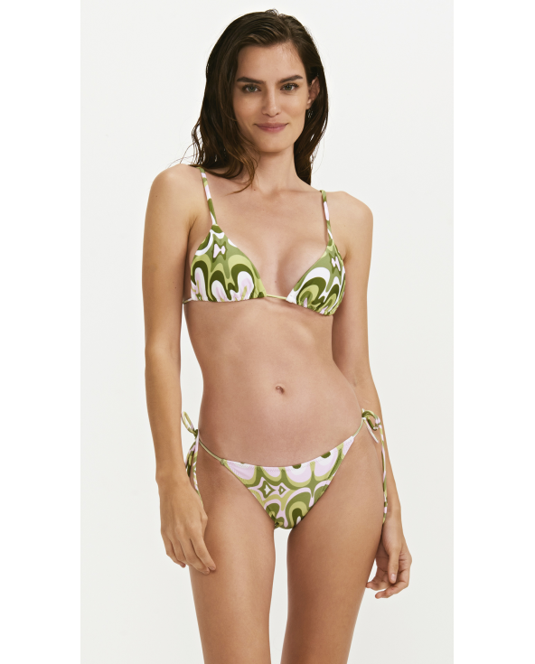 Bikini Bottoms Bottom Cortininha Lacinho Retro Waves - Brand Triya
