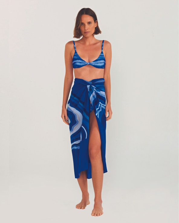 Pareo Panneaux Zzzf Pedra Agata Azul - Brand Triya