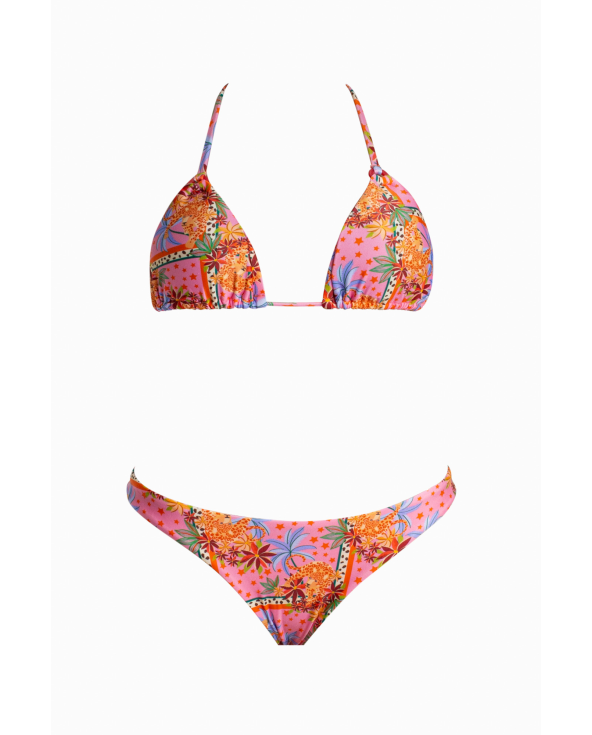 Two Piece Swimwear Tri Pink Tropic - Brand Silvia Schaefer