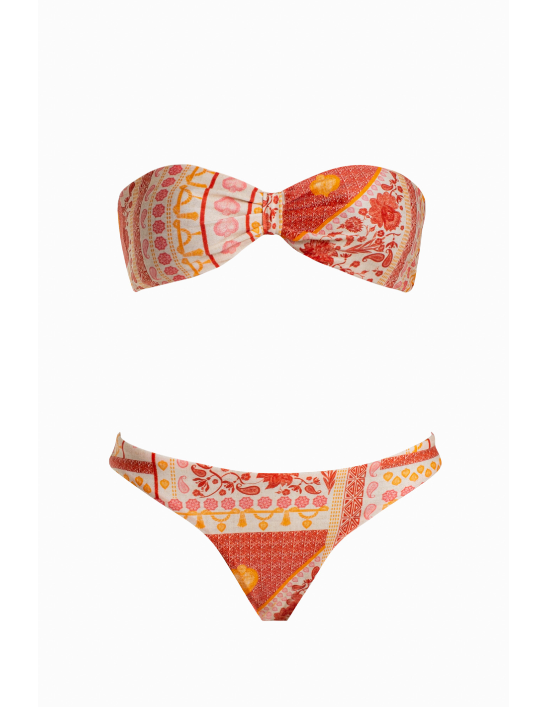 Two Piece Swimwear Bandeau Tarde Tropical - Brand Silvia Schaefer
