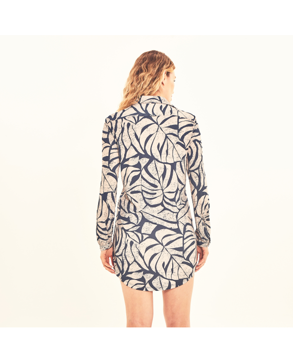 Shirtdress Shirtdress Costela Aco Off White Upf50+ - Brand UV Line