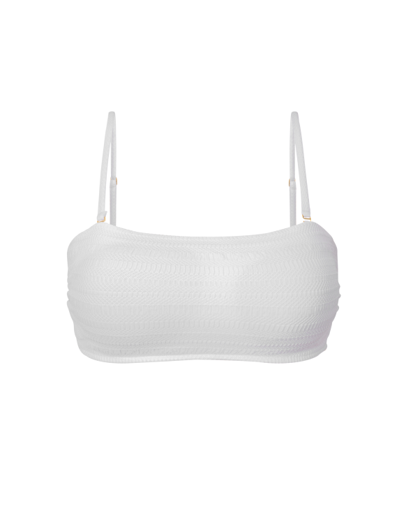 Bikini Tops Top Memphis-White Bandeau-Reto - Brand Rio de Sol