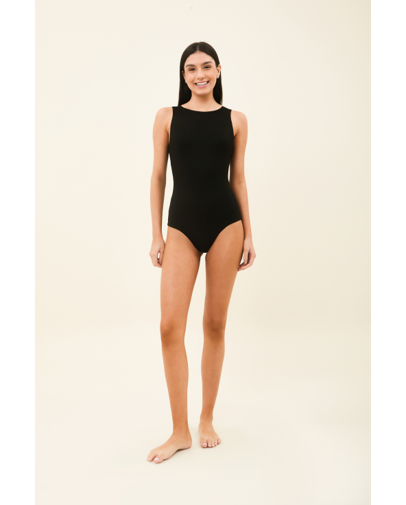 Fato De Banho - Maiô Mirela Oliva Preto Upf50+ - Marca / Grife UV Line