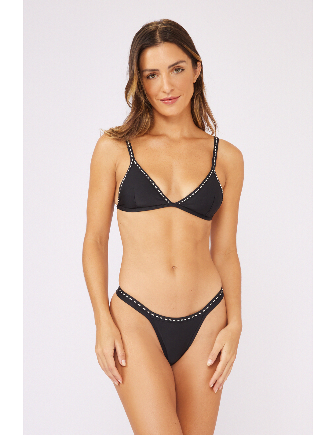 Bikini Tops Top Preto Dance-Pesponto - Brand Blueman