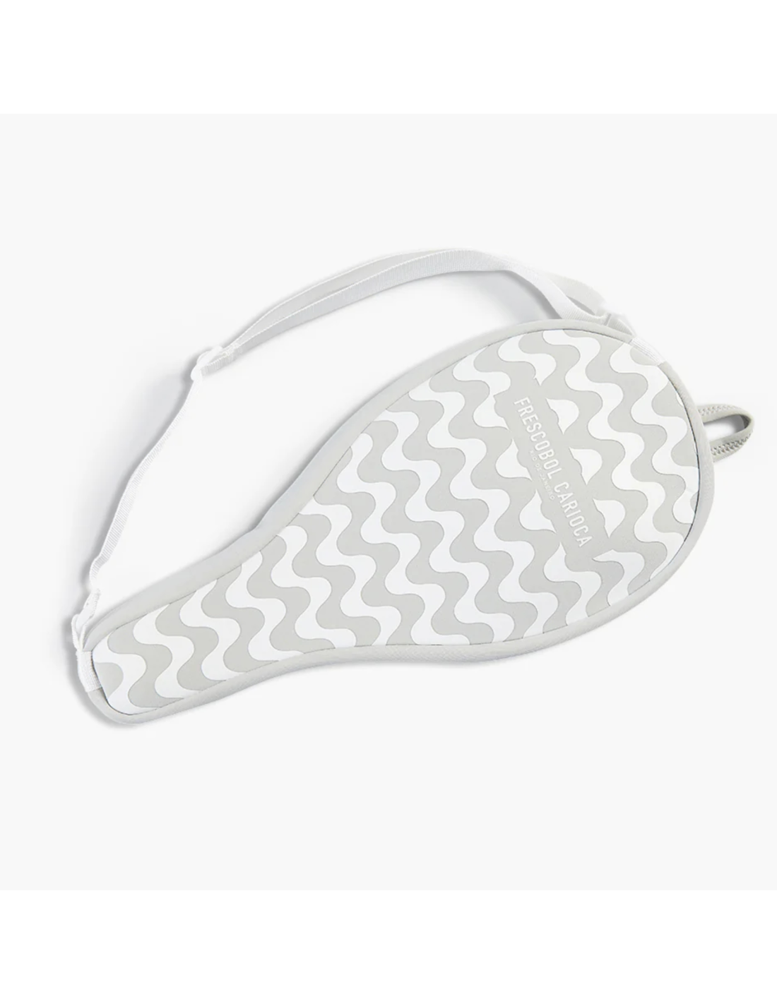 Grey Frescobol Racket Bag In Wave Pattern Neoprene Bat Case Copacabana ...