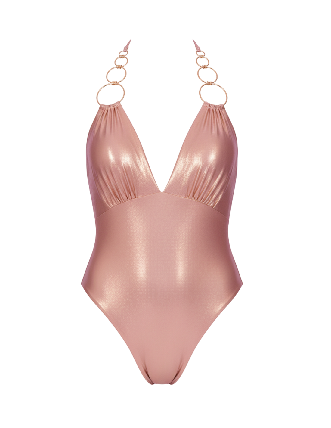 One piece swimsuits Linked Rings Op Gold Metal - Brand Despi