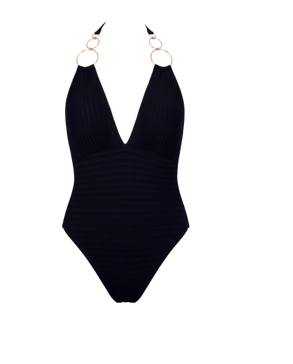 One piece swimsuits Linked Rngs Op Black - Brand Despi