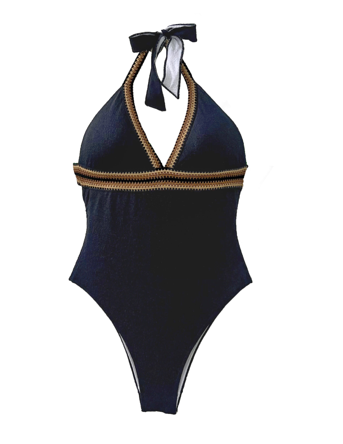 One piece swimsuits Crocheted Reversible Op Black White - Brand Despi