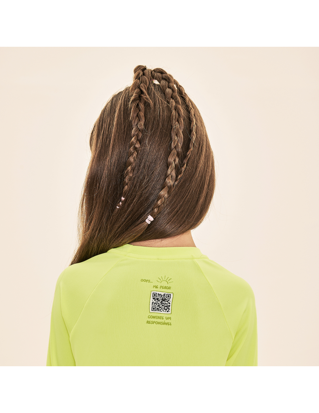 Rash Guard Acqua Qr Code Amarelo Fluor Upf50+ - Merk UV Line