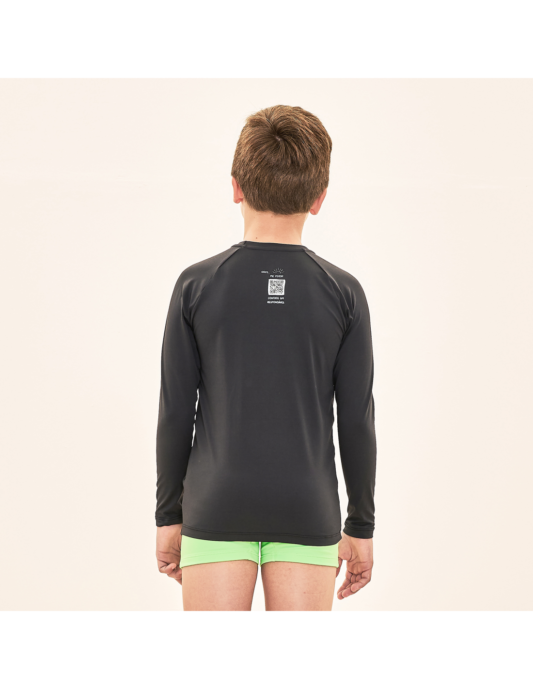Rash Guard Acqua Qr Code Preto Upf50+ - Marque UV Line