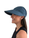 Cappellino Visor Capri Colors Nac Fem Petrol Upf50+ - Marchio UV Line
