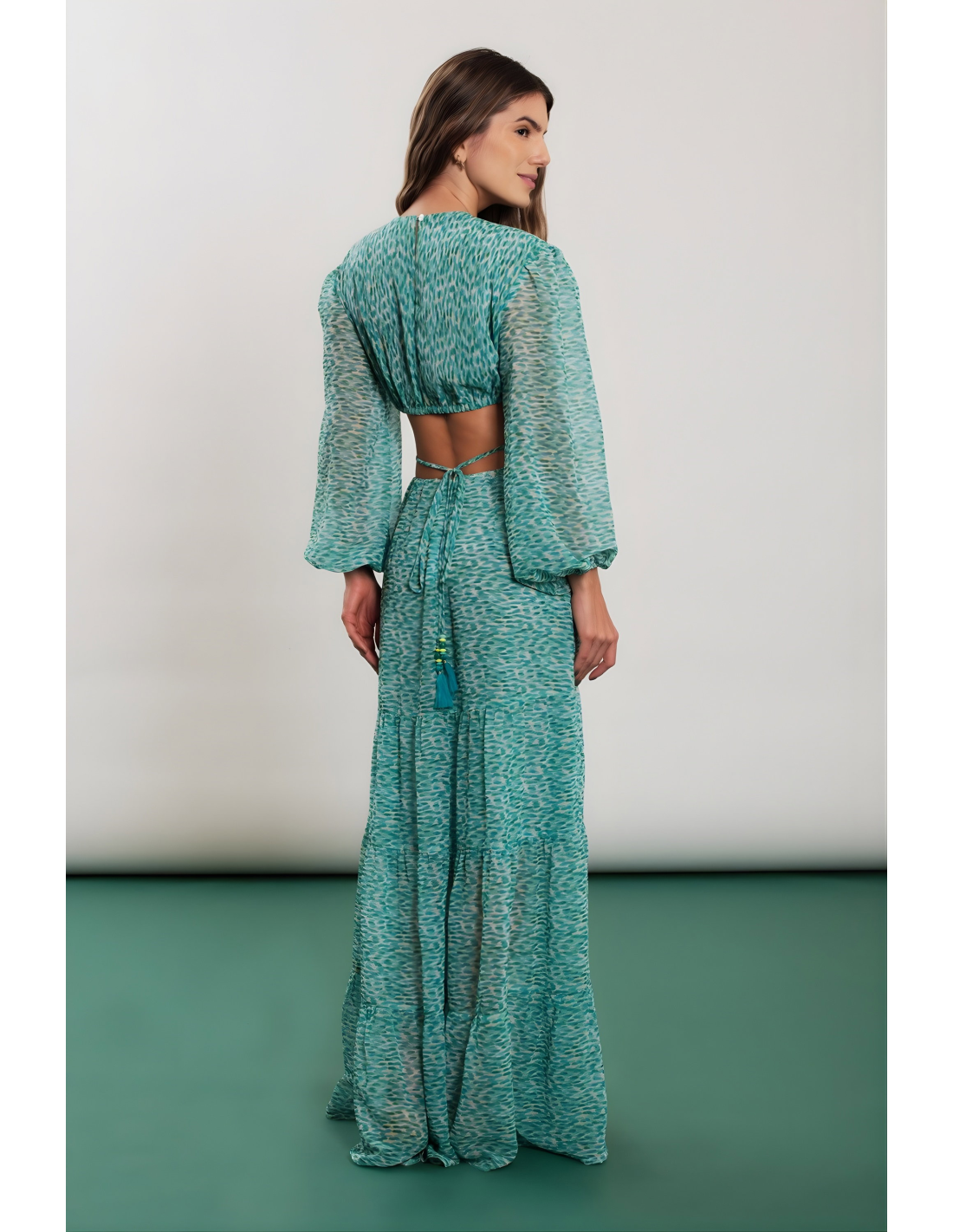 Abiti lunghi Reflexo Long Sleeve Dress - Marchio Blueman