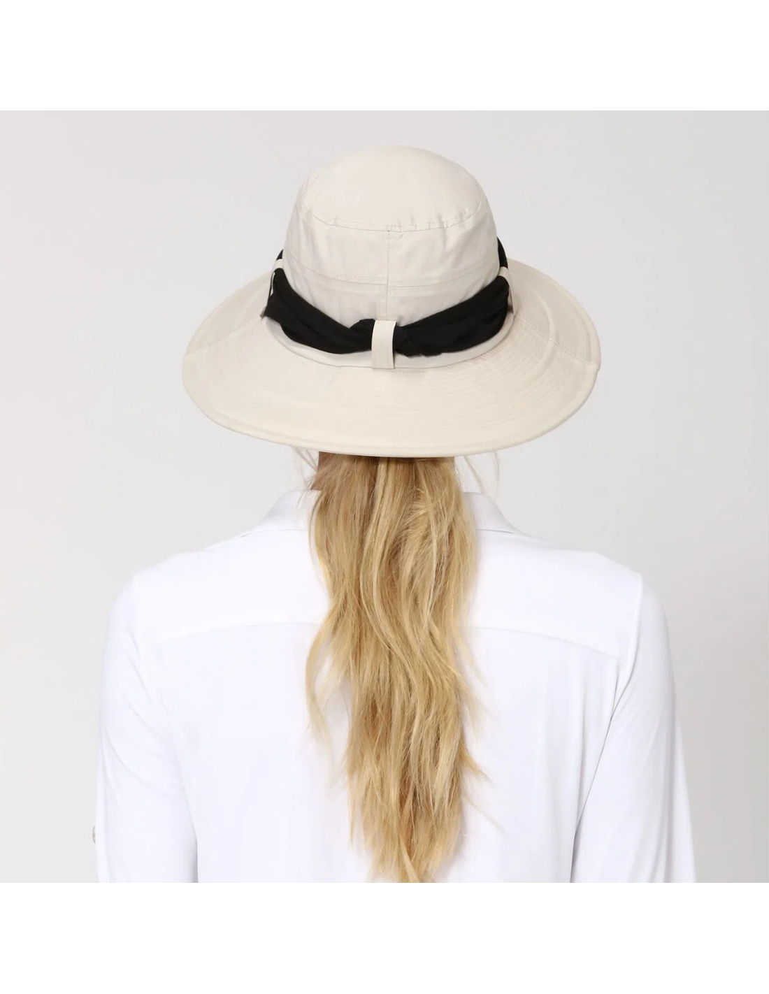 Sombrero Beige Con Bandana Negra Hat Paris Ville L Fem Sand Upf50 ...