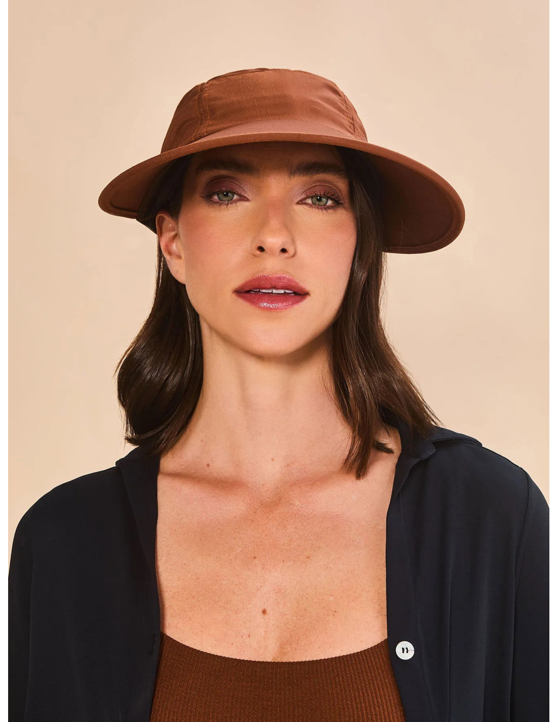 Gorra Visor Capri Colors Nac Fem Coniac Upf50+ - Marca UV Line